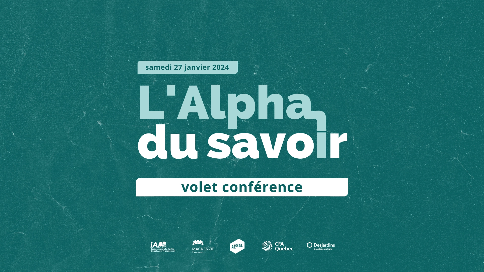 L'Alpha du savoir : volet conférence - samedi 27 janvier 2024 à 19:30 ...