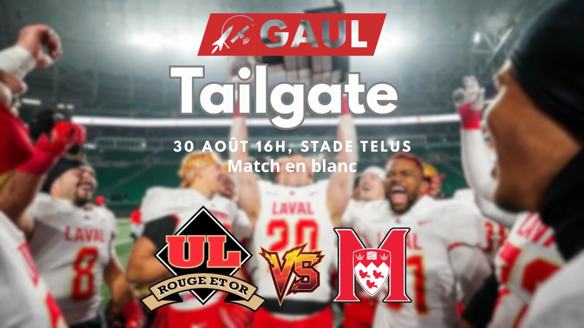 Tailgate en blanc GAUL X AEGEP - samedi 30 août 2025 à 20:00 | Groupe ...