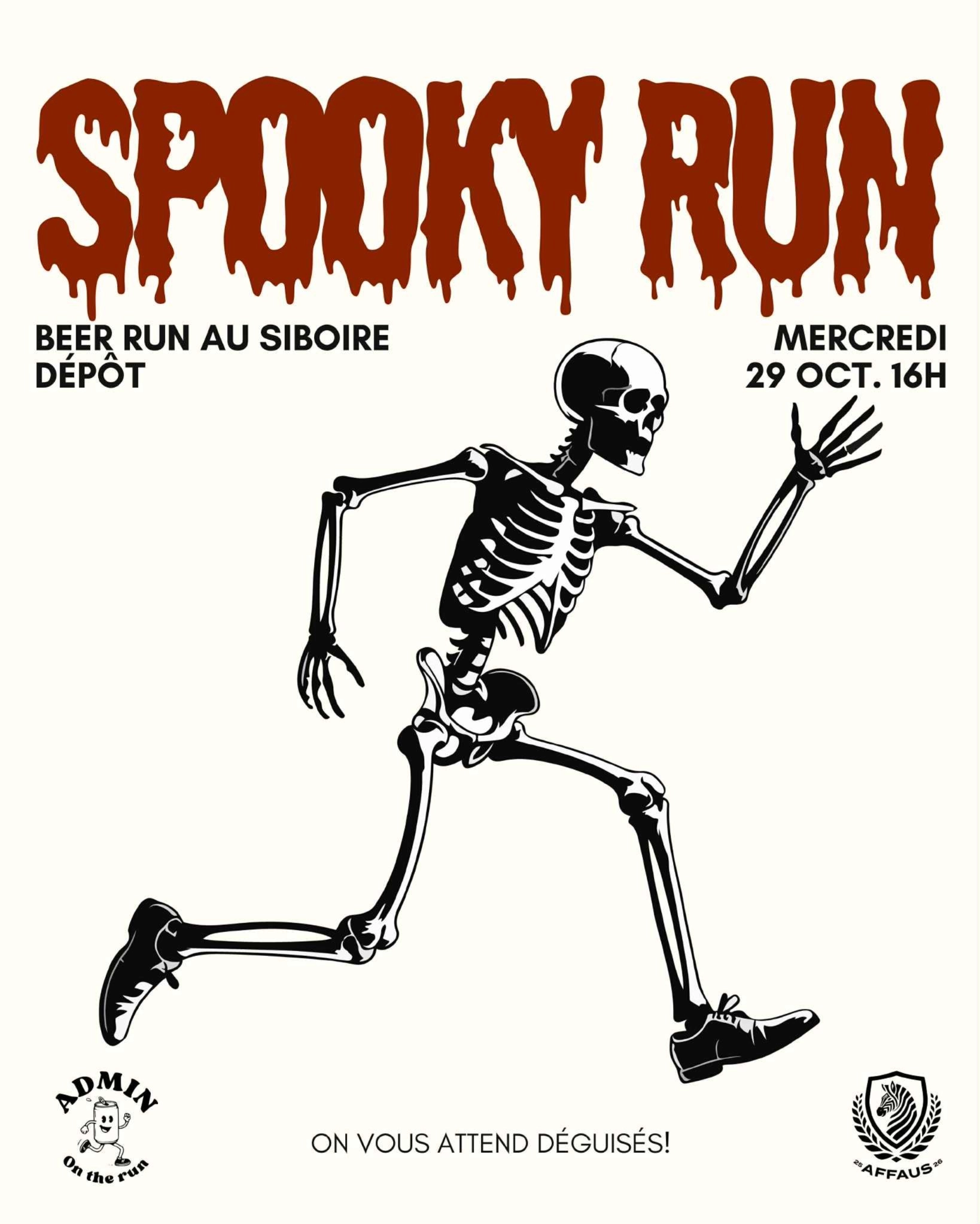 Spooky Run - mercredi 29 octobre 2025 à 20:00 | AFFAUS