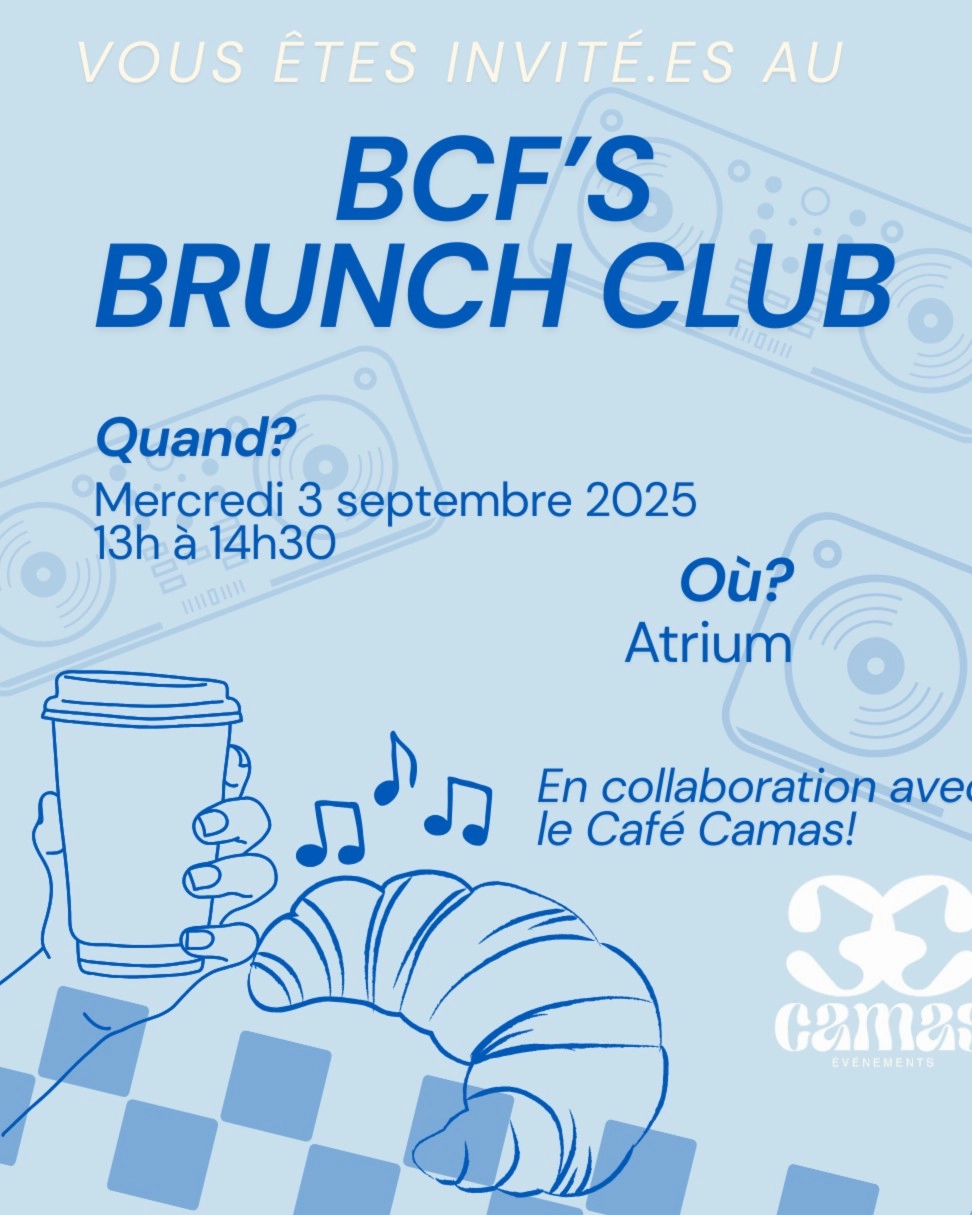 BCF’s Brunch Club! - mercredi 3 septembre 2025 à 17:00 | Association ...